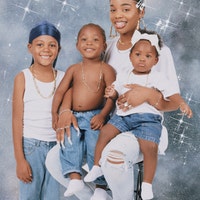 High Contrast Blue Portrait Studio Digital Backdrop, Photography ...