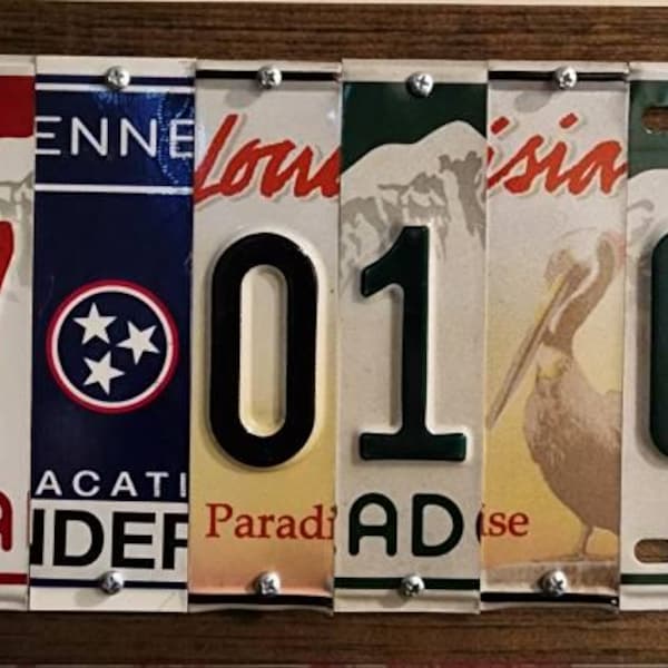 Custom License Plate Signs, Personalized Gift, Custom Gifts, Unique ...
