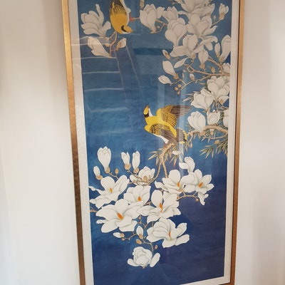 Hand-painted Peony Art Tang Song Dynasty Art Style Original - Etsy