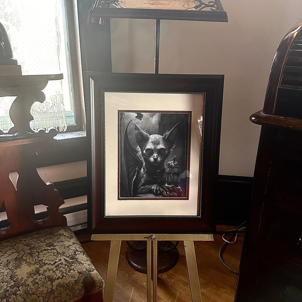 Cursed House, Haunted House, Creepy Wall Art, Spooky Victorian Gothic ...