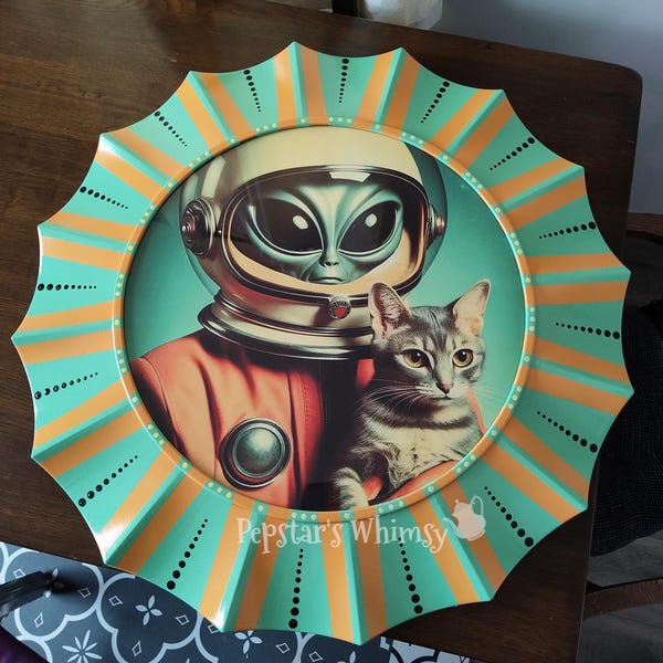 UFO Art, Retro Sci-fi Art, Vintage 1950's Inspired - Space Cowboy ...