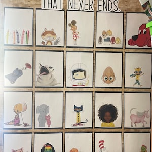 Diverse Book Character Posters Classroom Storybook Characters With a ...