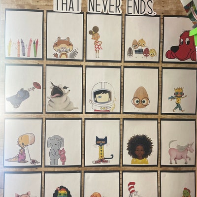 Diverse Book Character Posters Classroom Storybook Characters With a ...