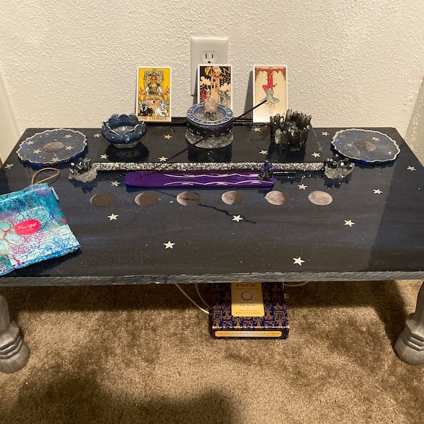 Meditation Table Portable, Ritual Table, Alter Table, Offering Table ...