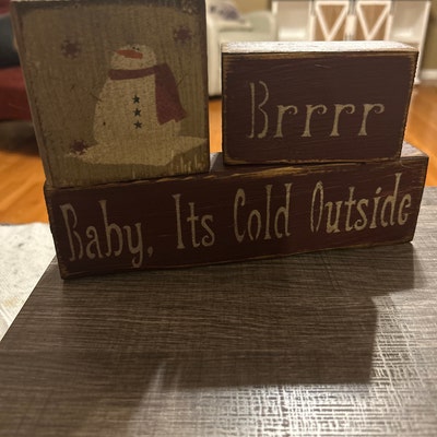 The Olde Farmhouse Blocks Primitive Sign - Etsy