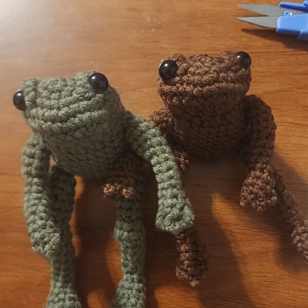 Cute Frog Crochet Pattern PDF, Amigurumi Frog Crochet Pattern, Tiny ...
