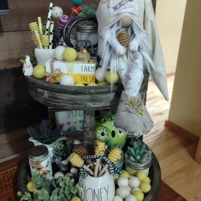 Bright Bumble Bee Garland Gold Yellows White Felt Ball Honey Bee Banner ...