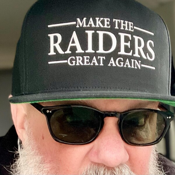 Make the Raiders Great Again - BLACK Snapback Hat Adjustable Cap ...