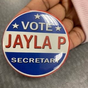 VOTE Custom Campaign Buttons 1.25 or 2.25 Pinback Buttons Personalized ...