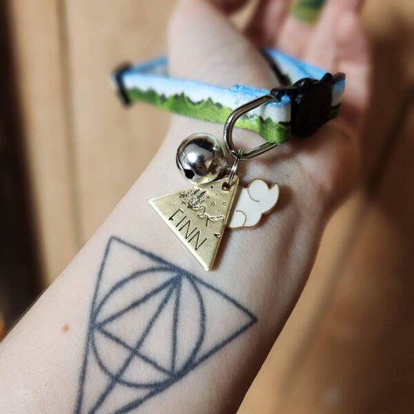 Wild & Beautiful Handstamped Hexagon Pet ID Tag • Personalized Pet/dog ...