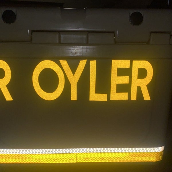 Custom Reflective Vinyl Decal Stickers Lettering. Custom Vinyl Letters ...
