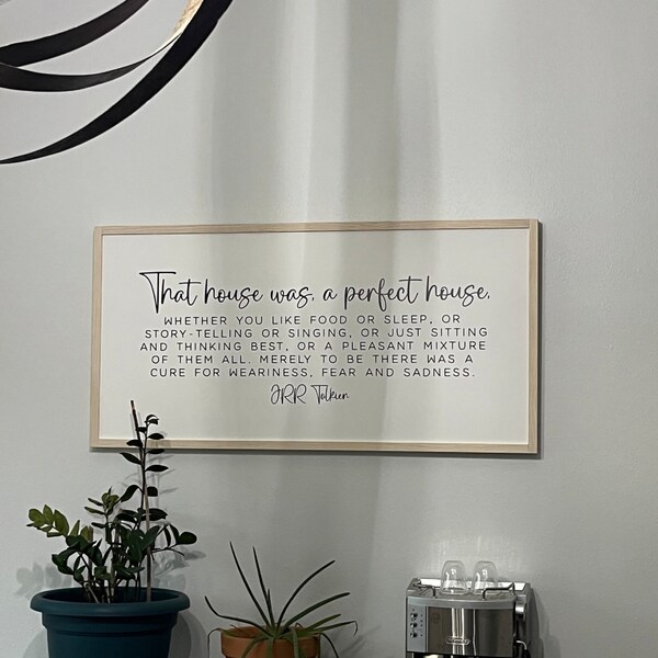 JRR Tolkien Book Quote, Wood Framed Sign, Home Decor Art - Etsy