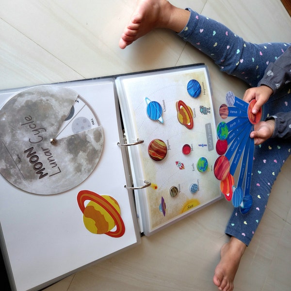 Solar System Busy Book, Space Printable Busy Book, Preschool Activities ...