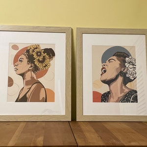 Billie Holiday Portrait, Billie Holiday Art Print, Billie Holiday ...