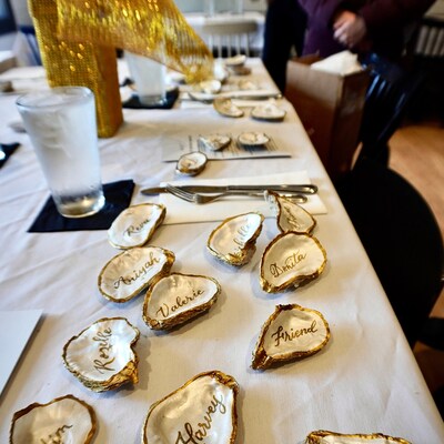 Tropical Palm Leaf Name Tags Handwritten Monstera Names With Hole Punch ...