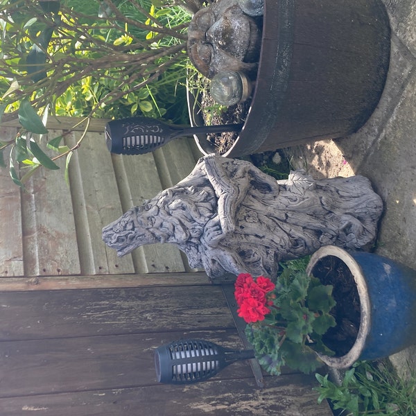 Stone Garden Tree Wizard Hand Cast Statue Ornament - Etsy UK