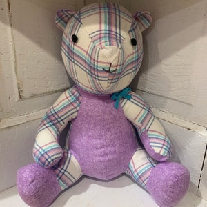 Sitting Teddy Bear PDF Sewing Pattern Plush Bear Sewing Project Fabric ...