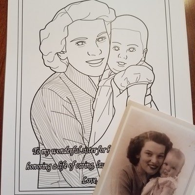 Create Your Own Coloring Page Custom Coloring Page Instant Download ...