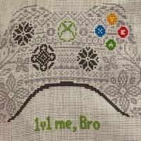 Modern Nordic Retro Console Controller Cross Stitch Pattern, Instant ...