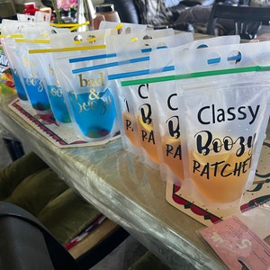 Reusable Drink Pouches With Straw / Custom Drink Pouches / Drink Pouch ...
