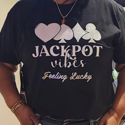 Jackpot Vibes Svg for Cricut, Winner Mode Svg, Playing Card Svg, Vegas ...