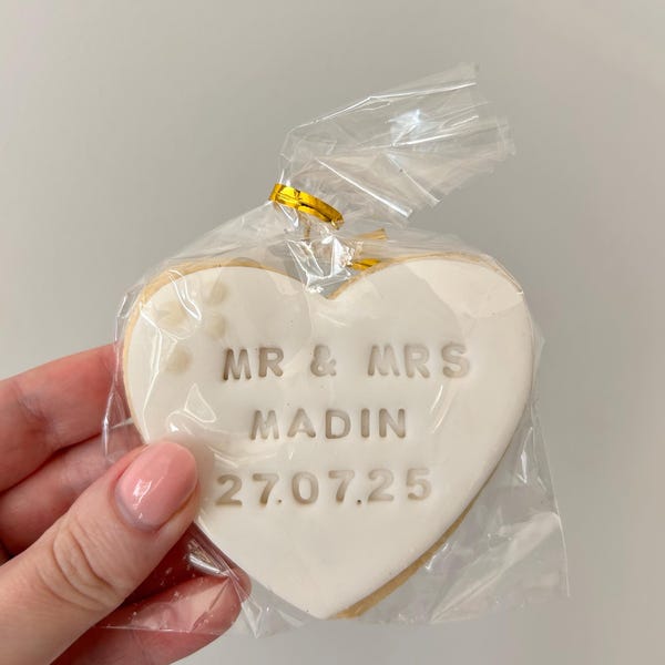 Personalised Wedding Favours With Date/ Cookies/ Wedding Gifts/wedding ...