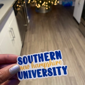 Southern New Hampshire University Sticker / Penmen / Blue&yellow / SNHU ...