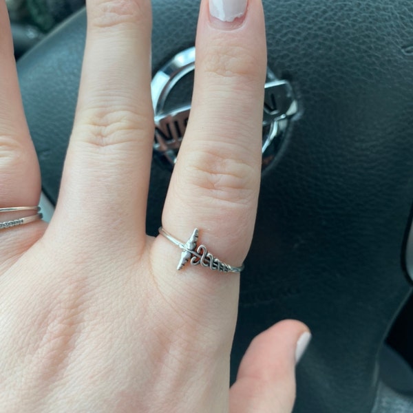 925 Silver Physician Ring,dainty Doctor Jewelry,physician Assistant ...