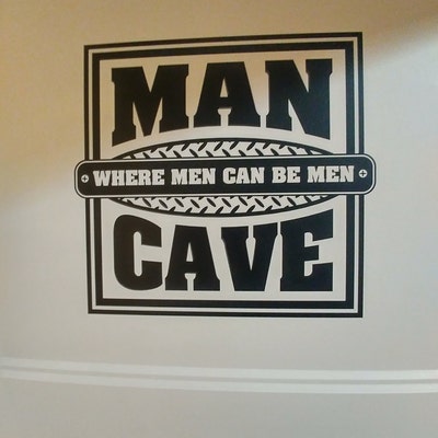 Man Cave Bar Wall Decal Sticker - Etsy