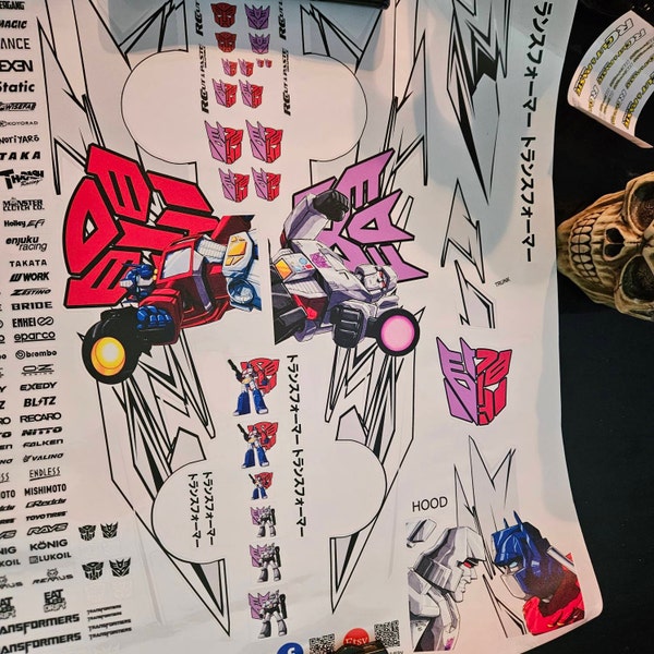 1:24 - 28 Scale RC Car Sponsor Decals - Etsy