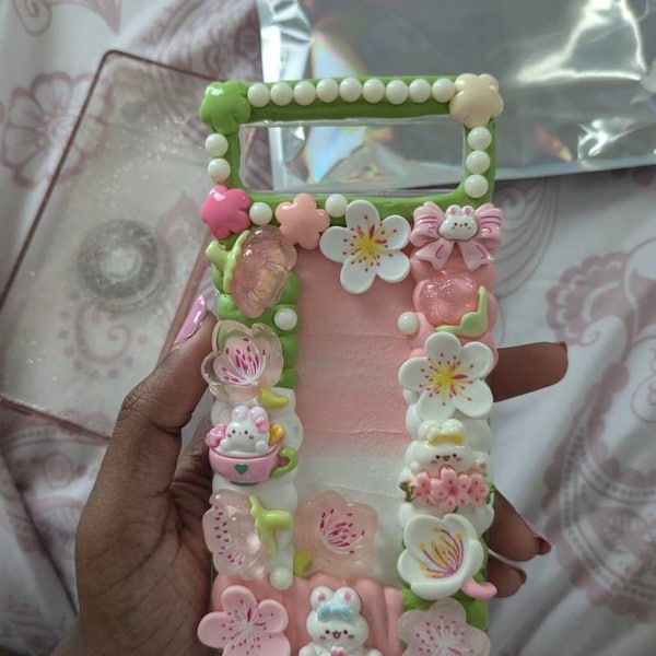 Kawaii Cute Decoden Phone Cases for All Models, Handmade Custom Phone ...