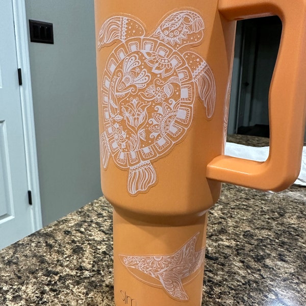 Clear Sea Turtle Sticker, Water Bottle Sticker, Turtle Sticker ...