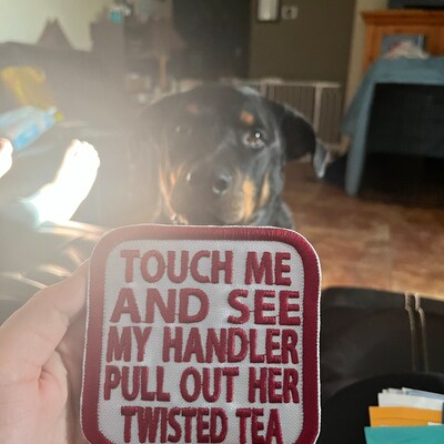 2x4 STOP No Touch No Talk Let Me Work Patch - Etsy