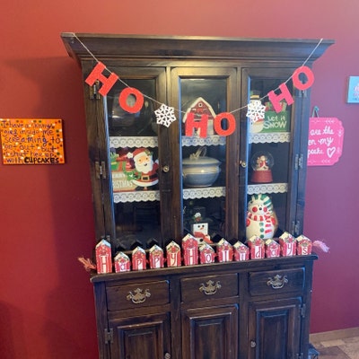 HO HO HO Banner, Holiday Banner, Christmas Decoration, Christmas ...