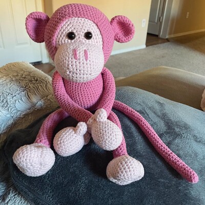 Mike the Monkey Amigurumi Crochet Pdf Pattern EN, DK & NL - Etsy