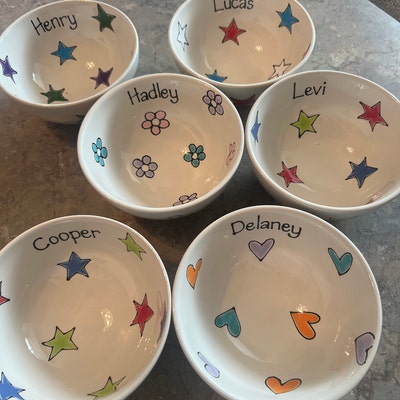 Cereal Bowl, Custom Bowl, Personalized Bowl, Personalized Ice Cream ...