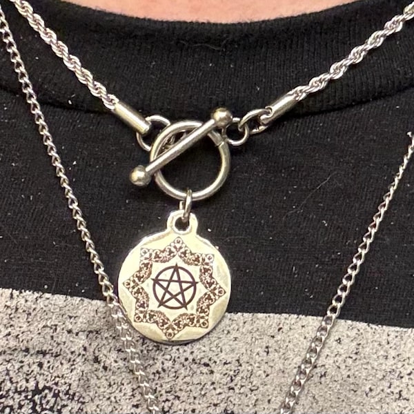 Lilith Sigil Stainless Steel Toggle Necklace-lilith Necklace,lilith ...