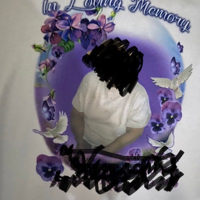 Loving Memory-violet-purple Memorial Template Commercial Use Instant ...