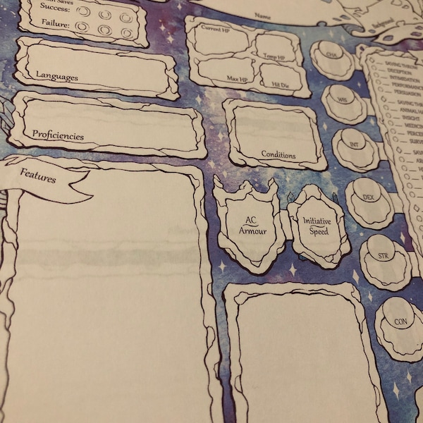 Underdark Character Sheets - D&D 5e - Etsy