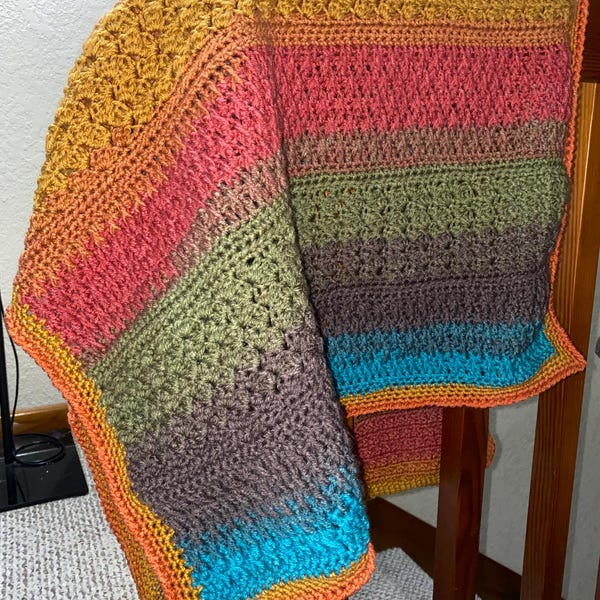 Mixed Mesh Crochet Baby Blanket PATTERN - Etsy