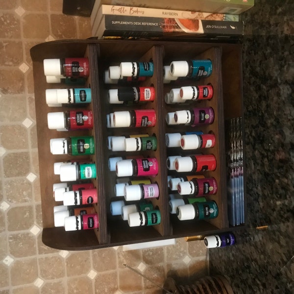 Oil Tiered Racks,essential Oil Display,tiered Oil Organizer,wood Oil ...