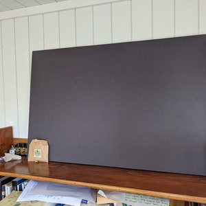 Large Notice Board Hessian Covered / Long Rustic Cork Board / - Etsy