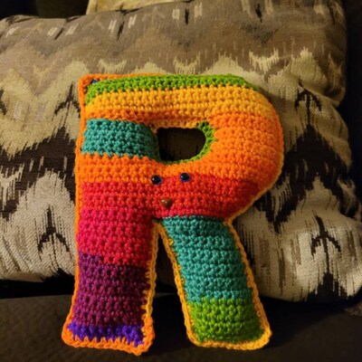 Letter R Crochet Pattern, Letter R Amigurumi Pattern, Alphabet Crochet ...
