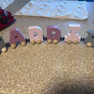 Build Your Own Train With Our Neutral Pink Train. Personalized Wooden ...