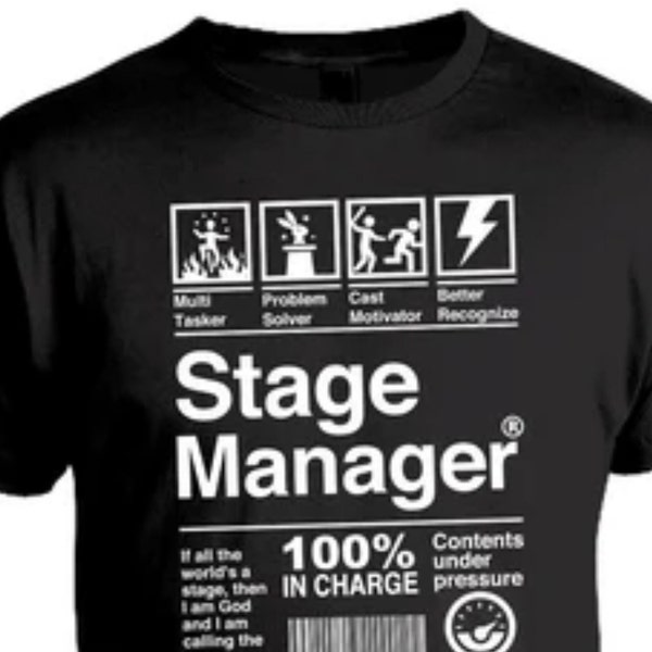 Stage Manager Tee Bestseller, Musical Theatre, Thespian, Theatre Gift ...