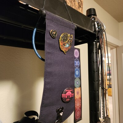 Mini Long Pin Banner Enamel Pin Display Pick Your Color - Etsy