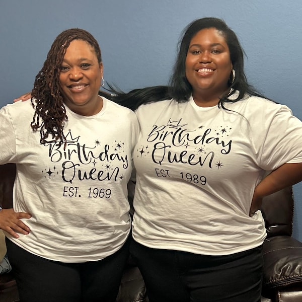 Birthday Queen Est 1969 Shirt, 55th Birthday Shirt, 55 Old Birthday Tee ...