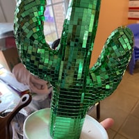 Green Disco Cactus Home Decor - Etsy UK