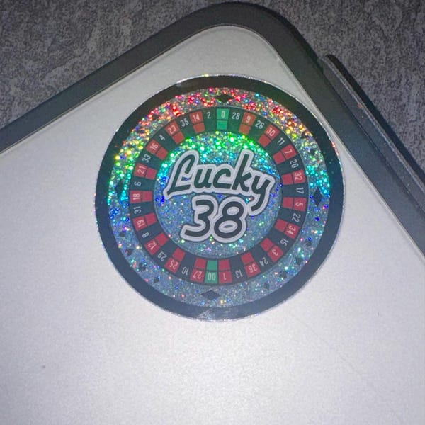 GLITTER Platinum Chip Holographic Stickers - Etsy