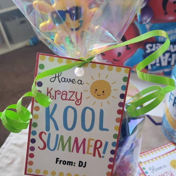 Hope You Have a Kool Summer End of School Year Tags, End of School Gift ...
